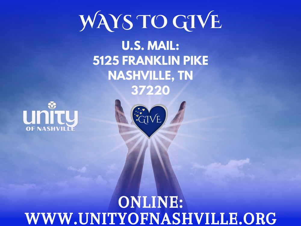 Donate — Unity of Nashville