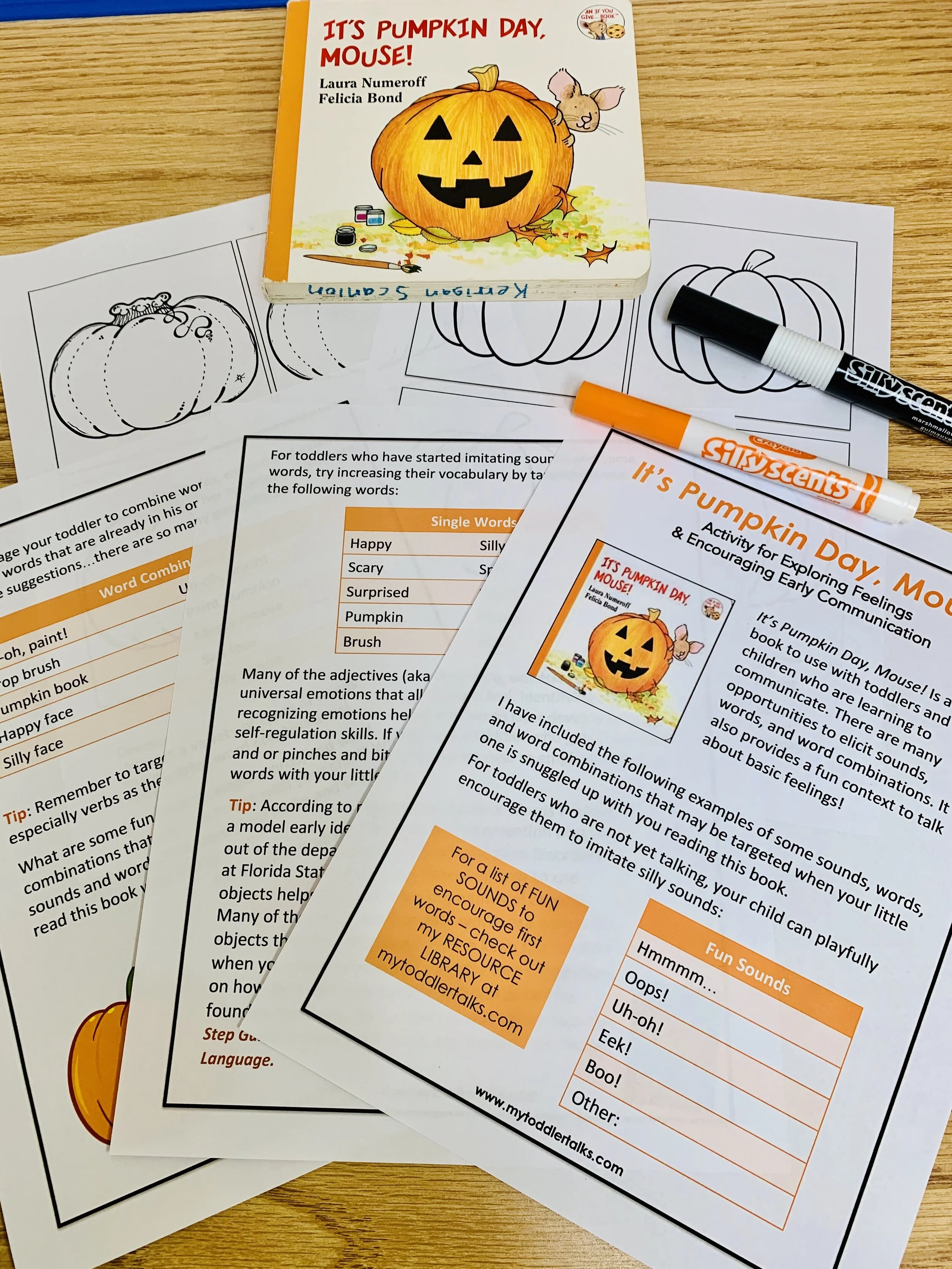 A Toddler Pumpkin Book to Build Language: It's Pumpkin Day, Mouse! — My ...