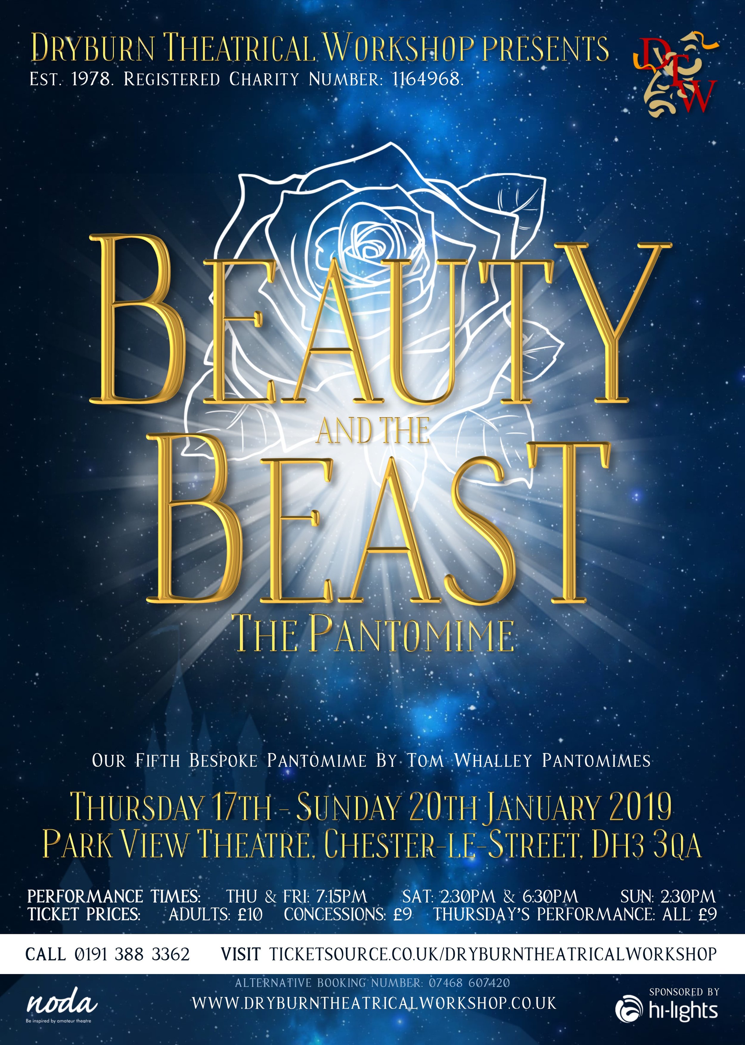 Beauty And The Beast 2019 — DRYBURN THEATRICAL WORKSHOP