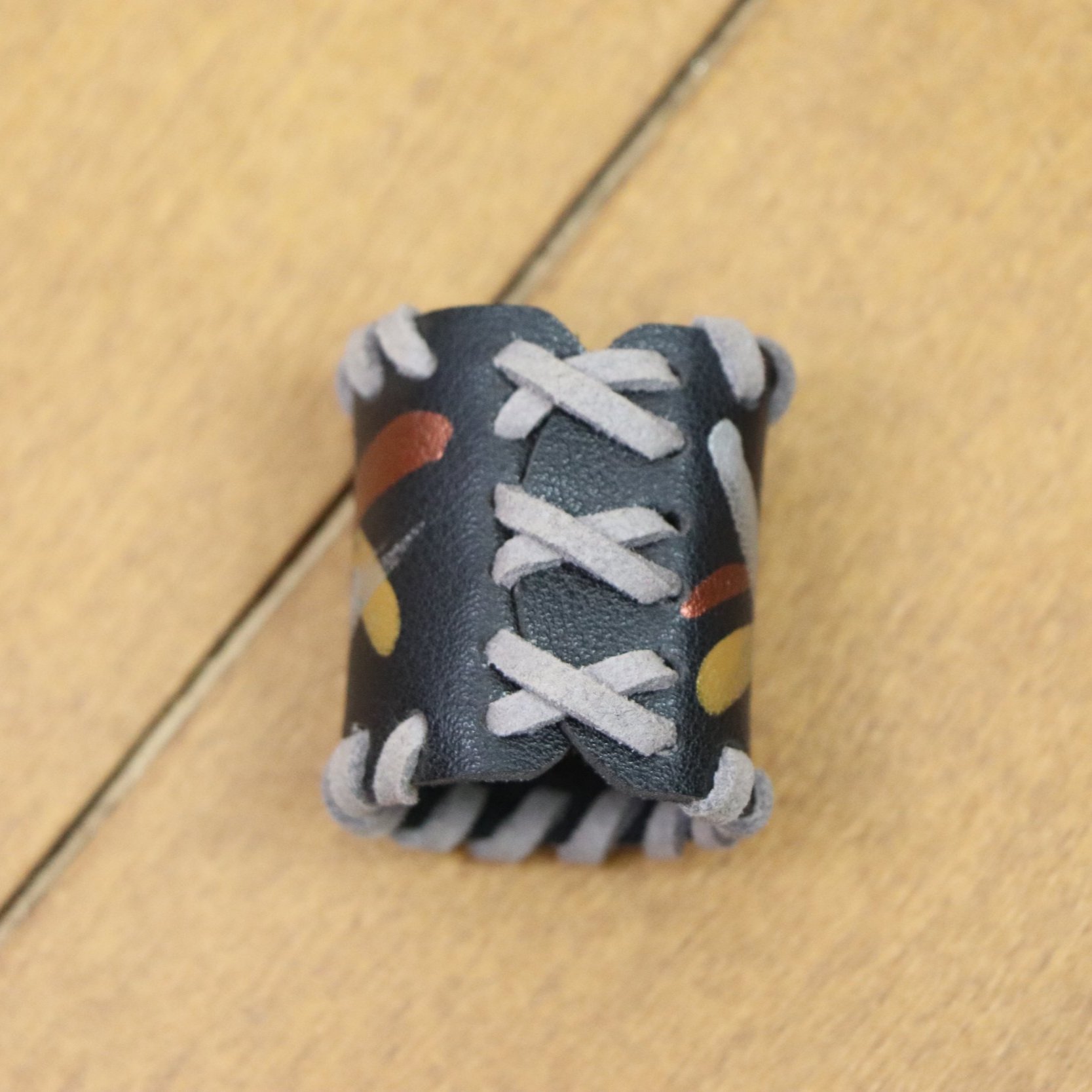 Black Leather Scarf Slide — Yonder Horse