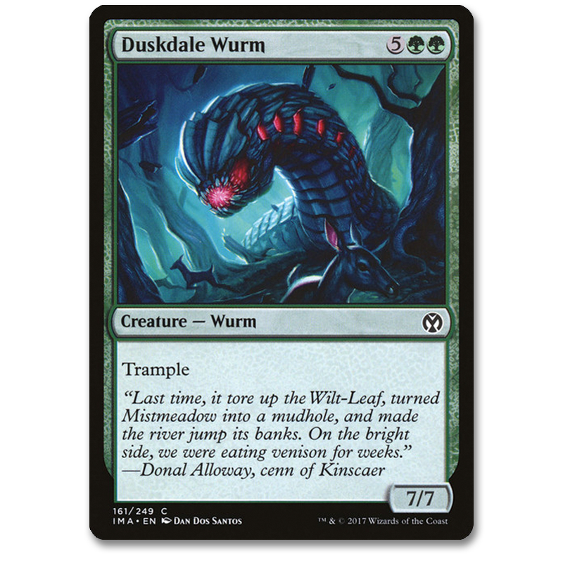 MtG Artist Proof: Duskdale Wurm — The Art of Dan dos Santos