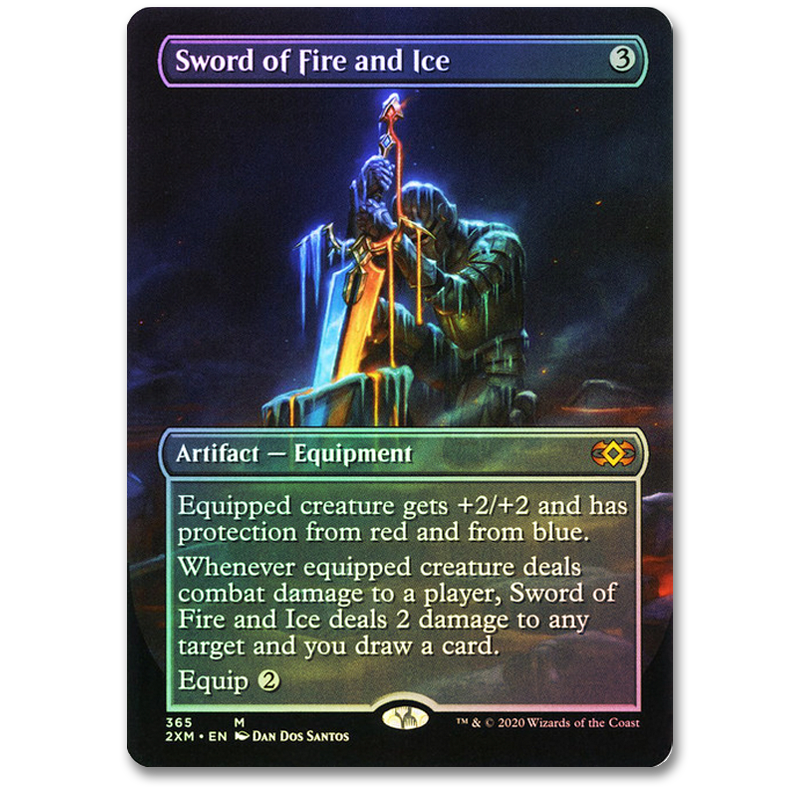 MtG Artist Proof: Sword of Fire and Ice (Foil) — The Art of Dan dos Santos