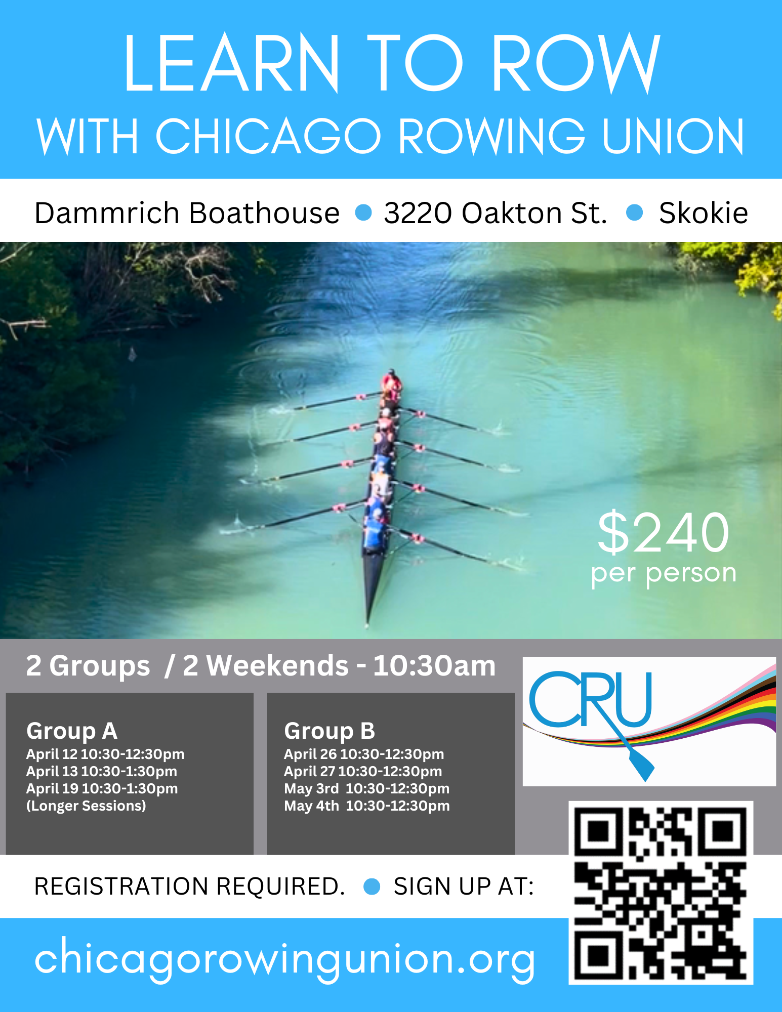 Learn to Row — Chicago Rowing Union
