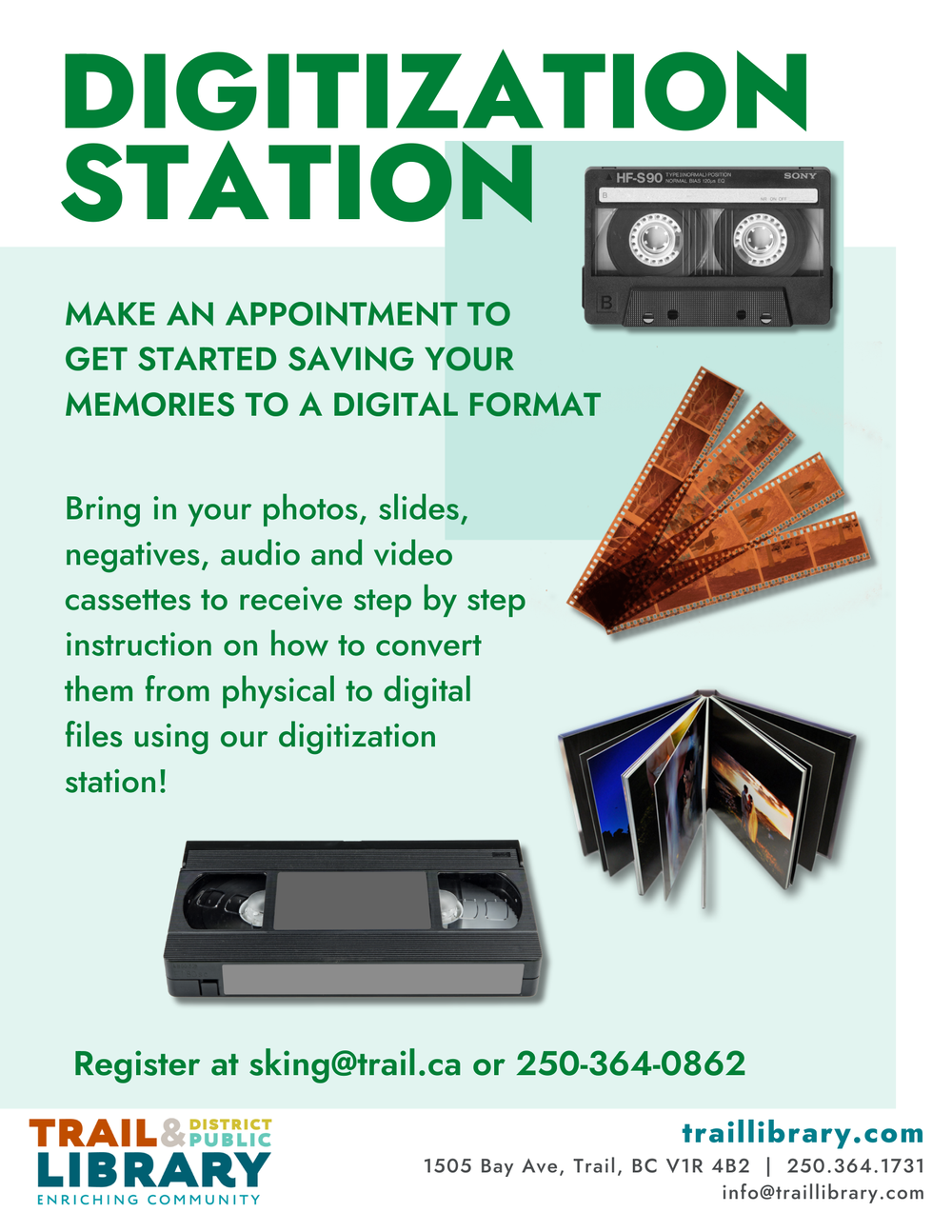 Digitization Station — Trail & District Public Library