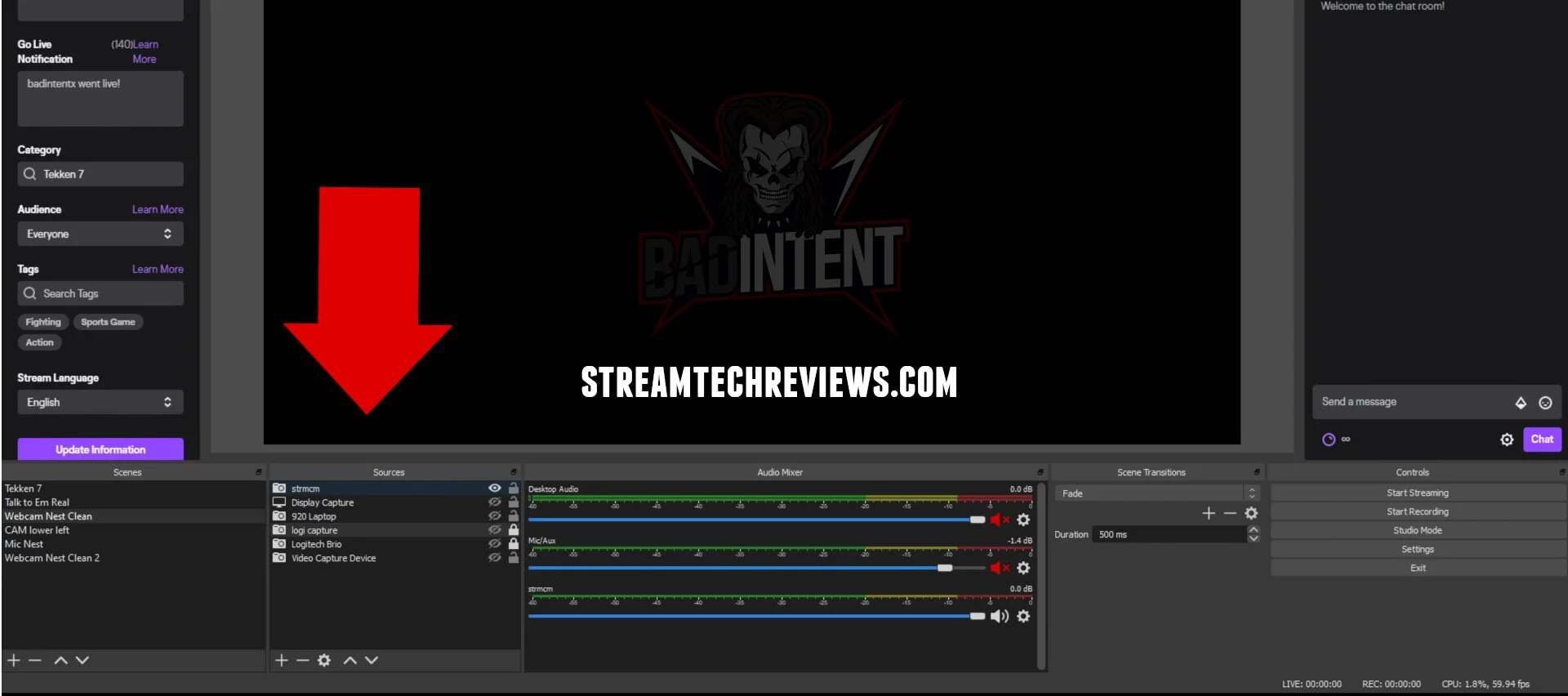 OBS Best Webcam Settings Guide — Stream Tech Reviews by BadIntent