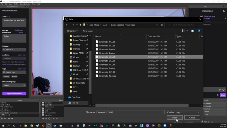 How to Apply LUTs in OBS Studio — Stream Tech Reviews by BadIntent