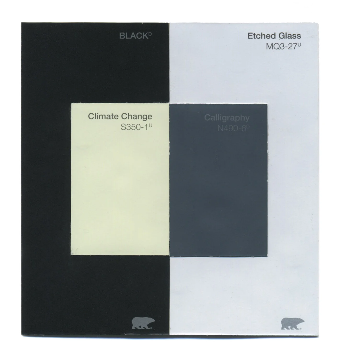 Climate Change Calligraphy on Black Etched Glass — Adam Farcus