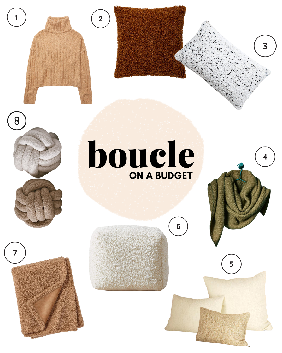 Boucle On A Budget — MIA INTERIORS