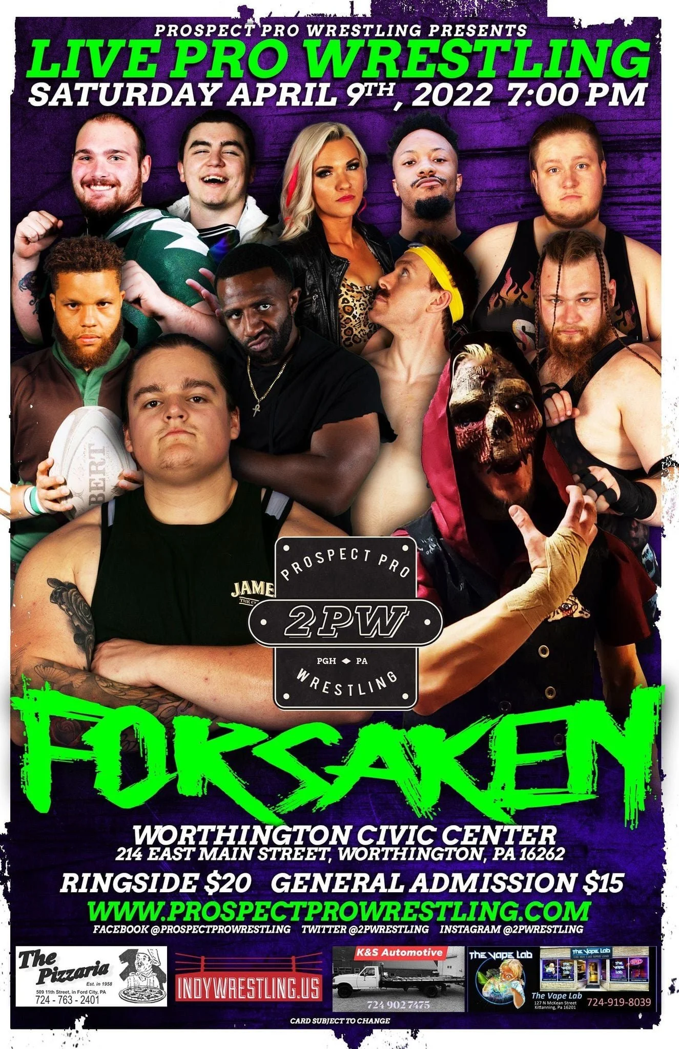 Prospect Pro Wrestling (2PW) — Indy Wrestling US