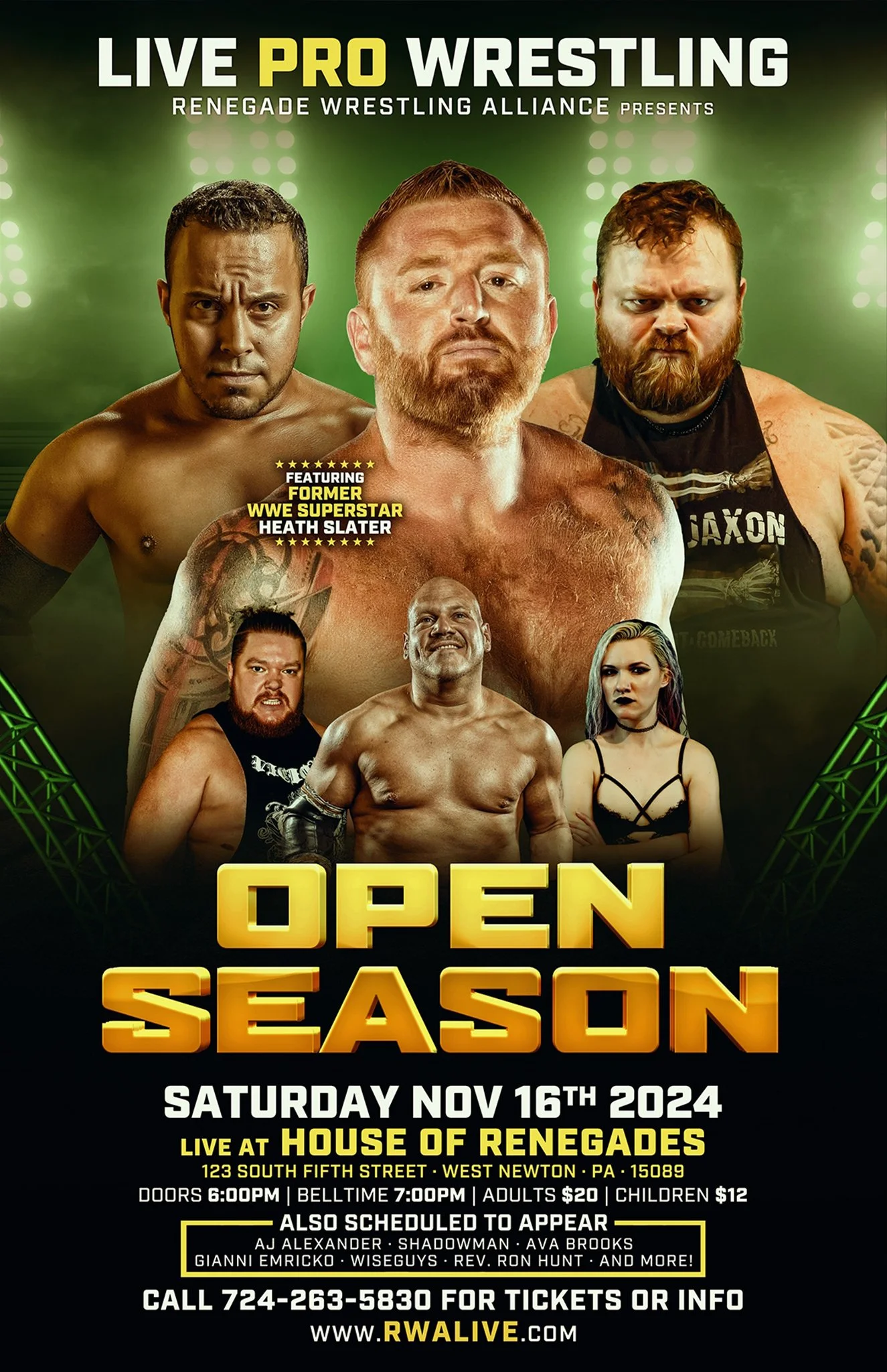 Event Calendar — Indy Wrestling US