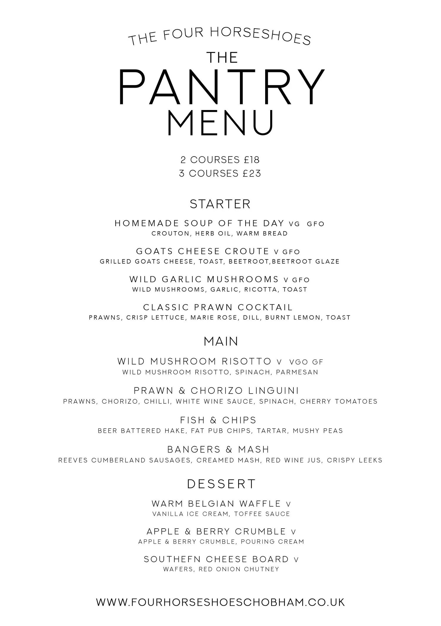 Set Lunch Menu The Four Horseshoes Surrey Life Pub Of The Year 2014 set-lunch-menu-the-four-horseshoes-surrey-life-pub-of-the-year-2014