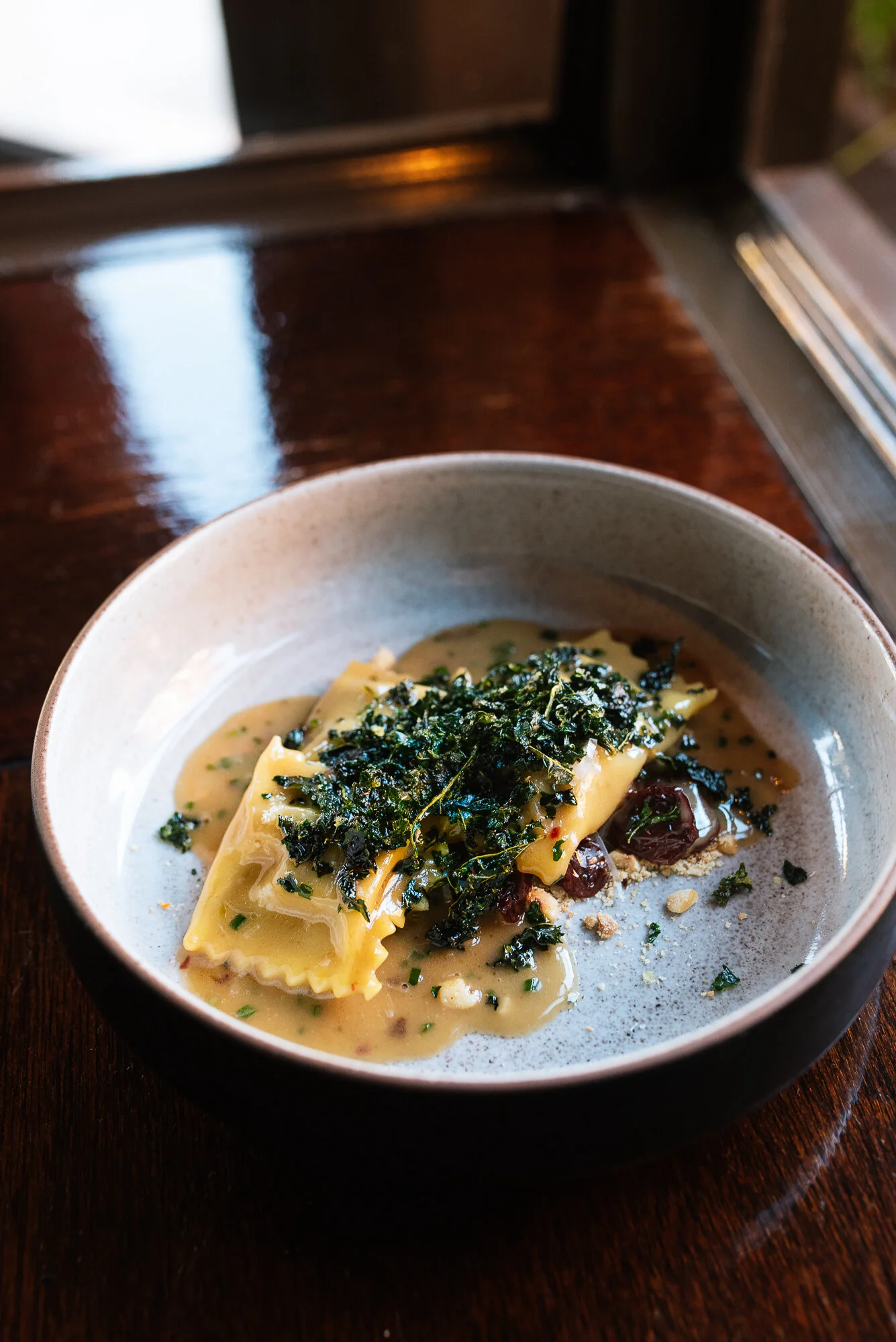 Wild Mushroom Agnolotti / Sidney Street Cafe — Whiskey and Soba