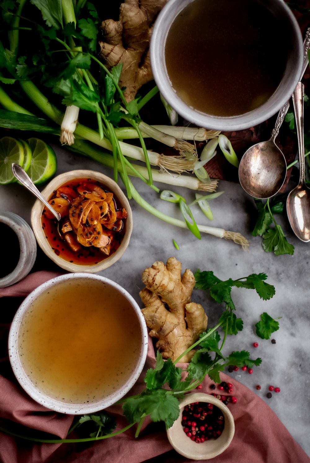 Scallion Ginger Bone Broth - a highly drinkable broth — Inherited Salt
