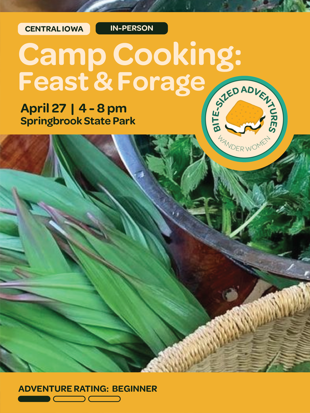 Camp Cooking: Forage & Feast — Wander Women Midwest