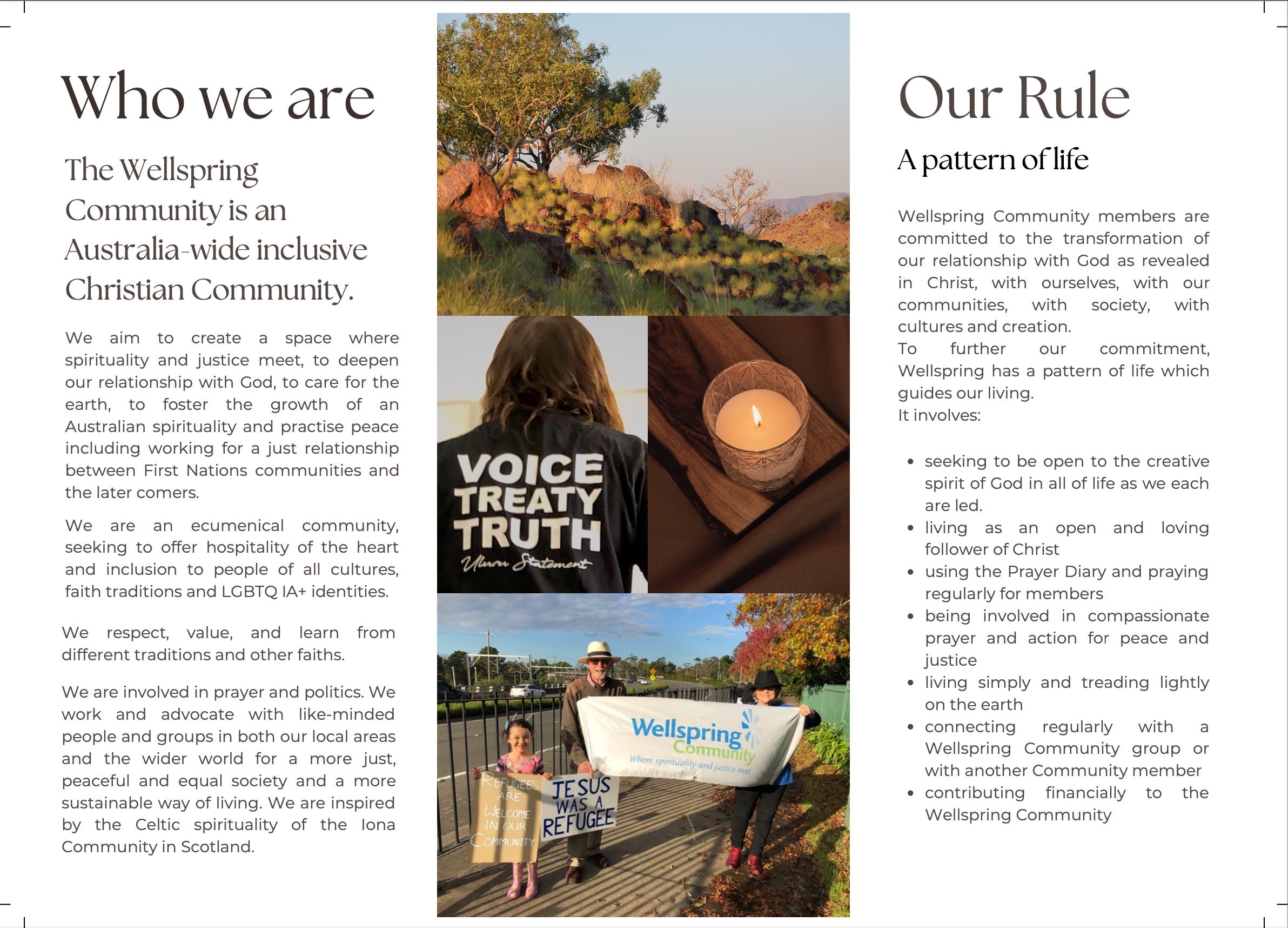 Wellspring Brochure — Wellspring Community (Inc.)