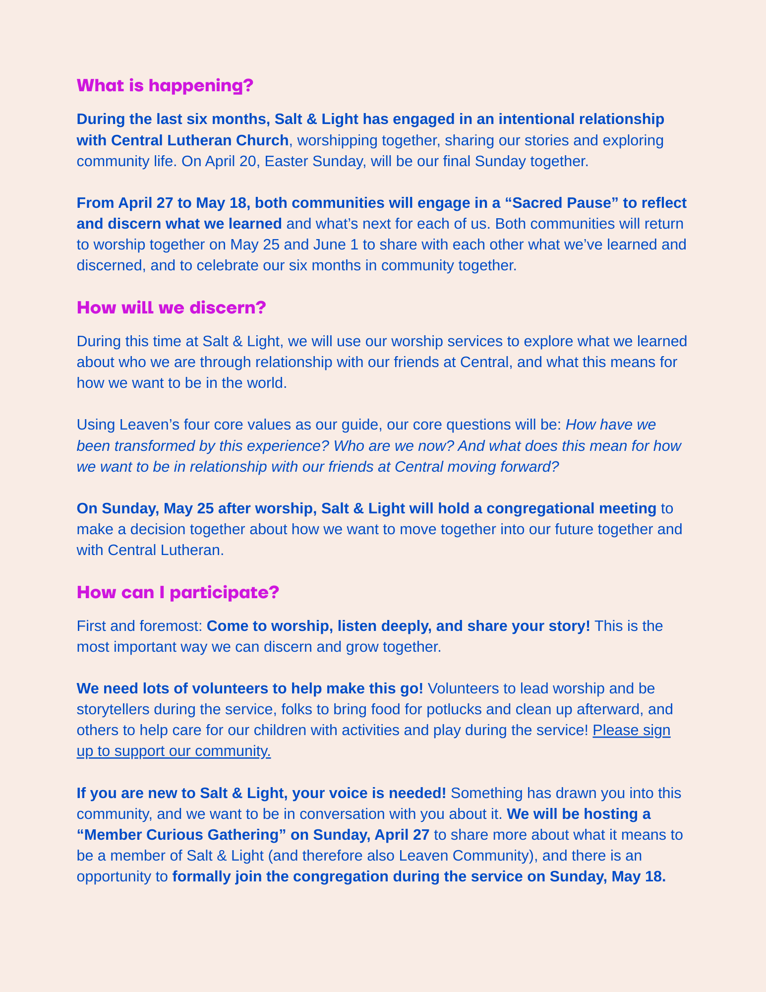 Salt & Light Lutheran Church — Leaven Community