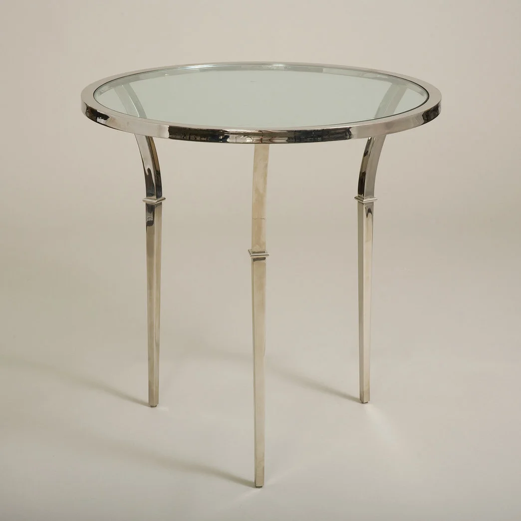 NATALIE END TABLE (NICKEL) — West Knoll