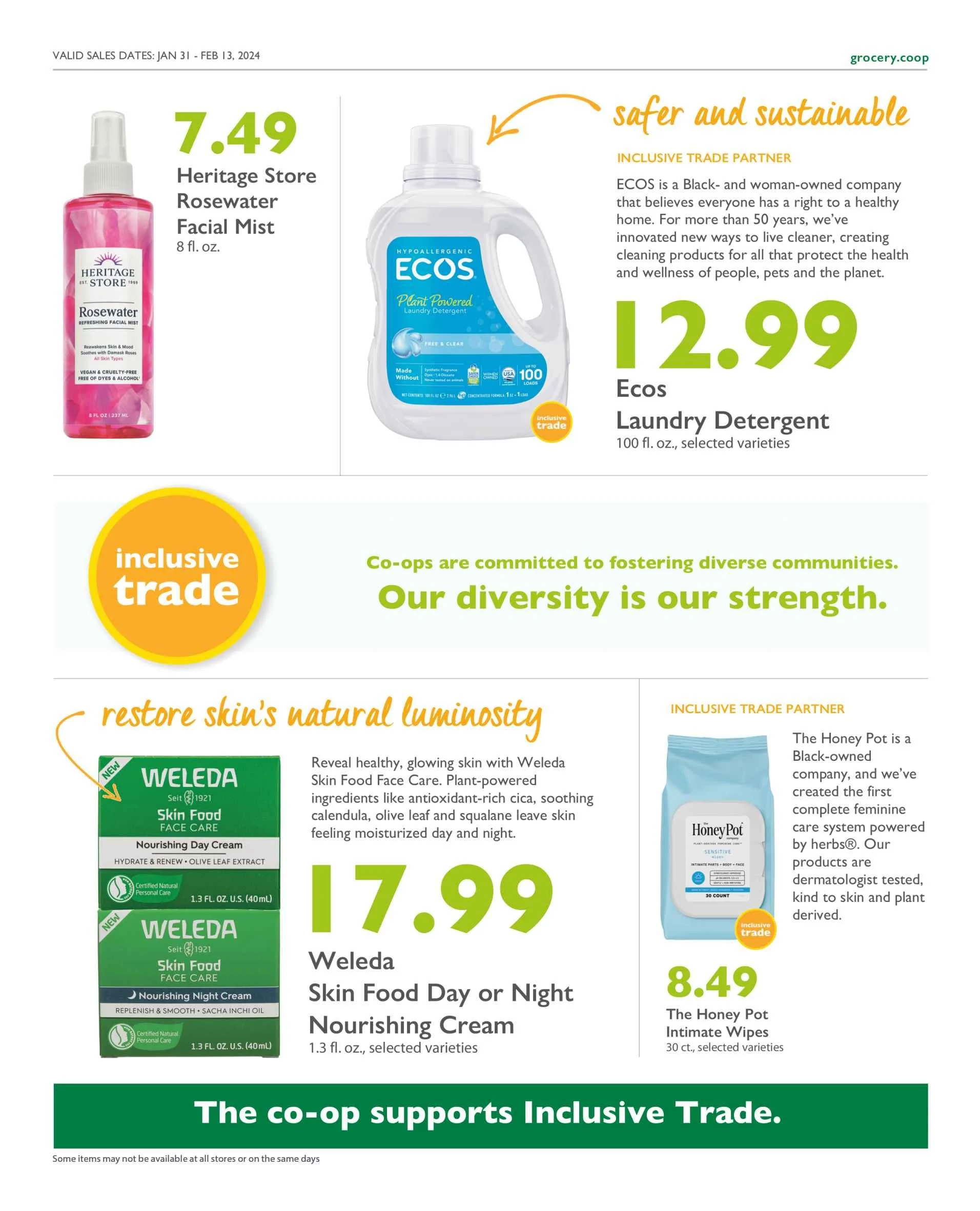 Storewide Sales — Roanoke Co+op