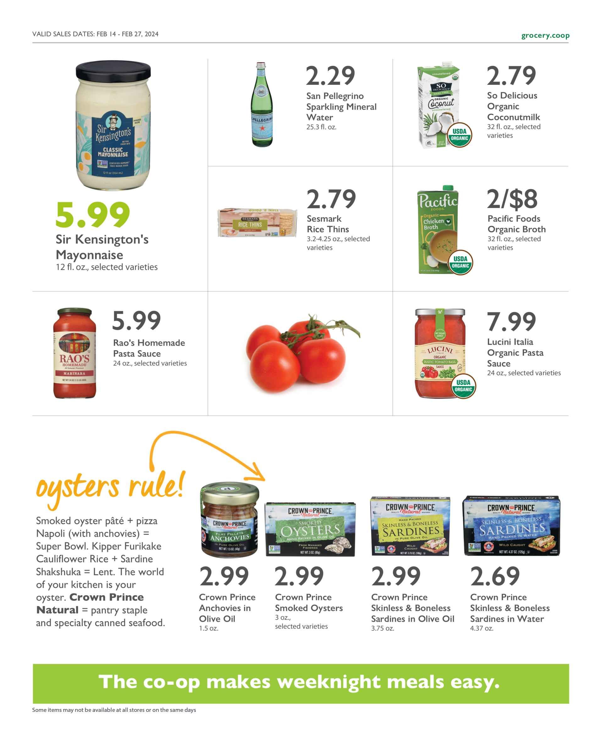 Storewide Sales — Roanoke Co+op