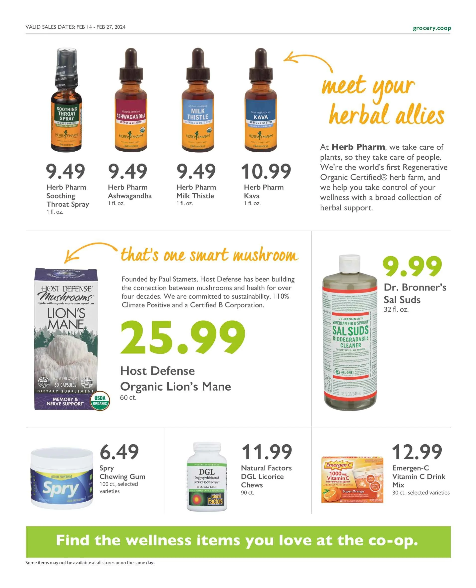 Storewide Sales — Roanoke Co+op