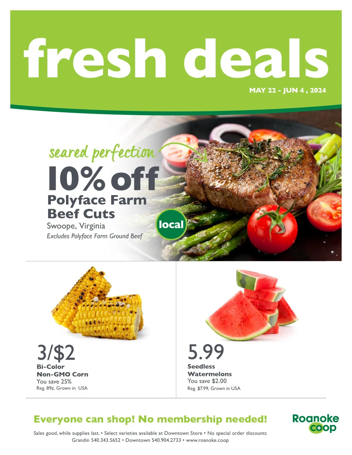 Storewide Sales — Roanoke Co+op