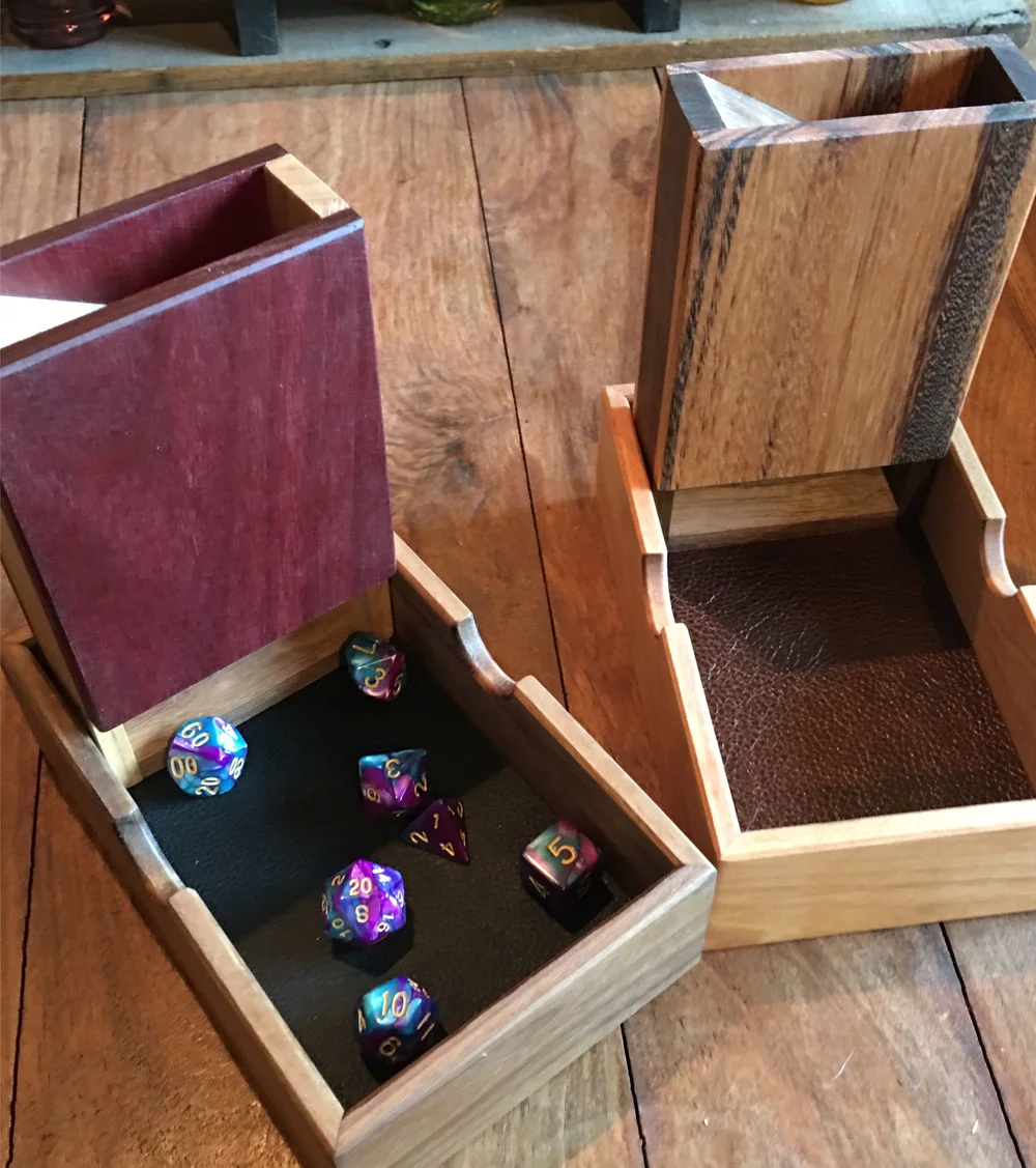 Dice Towers and Trays — nerd wood designs