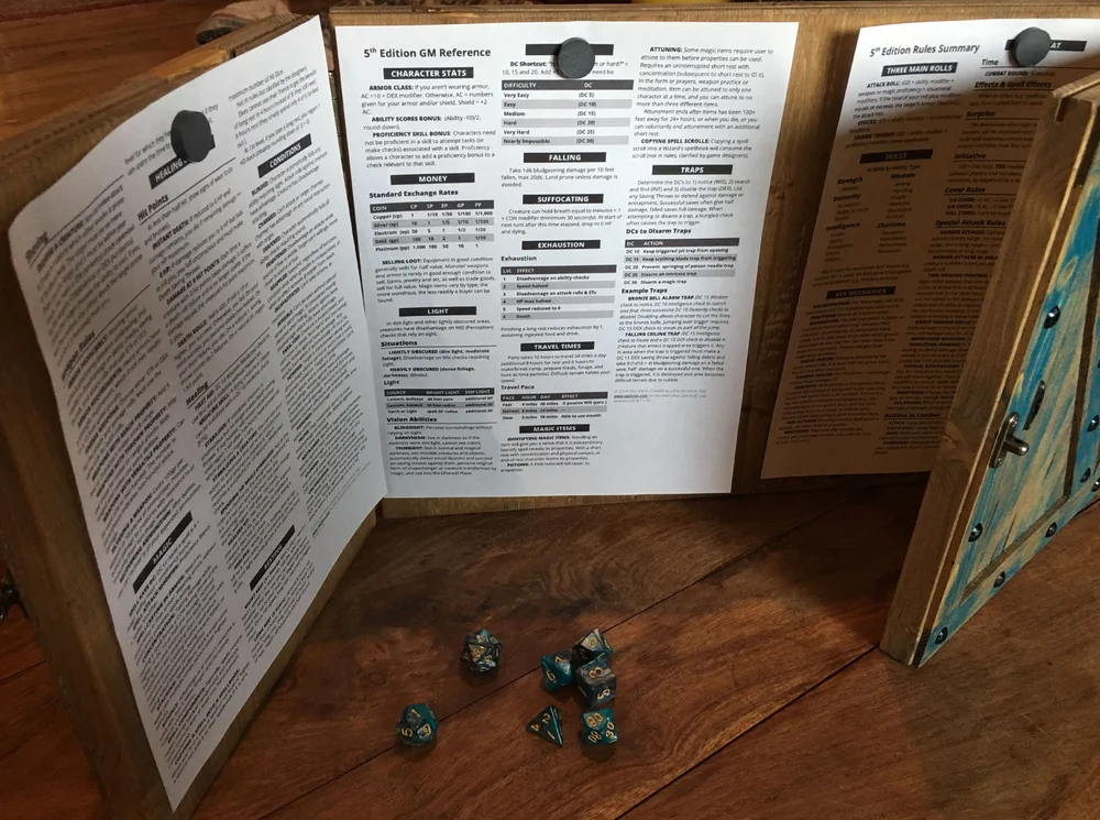 Dungeon Master Accessories — nerd wood designs