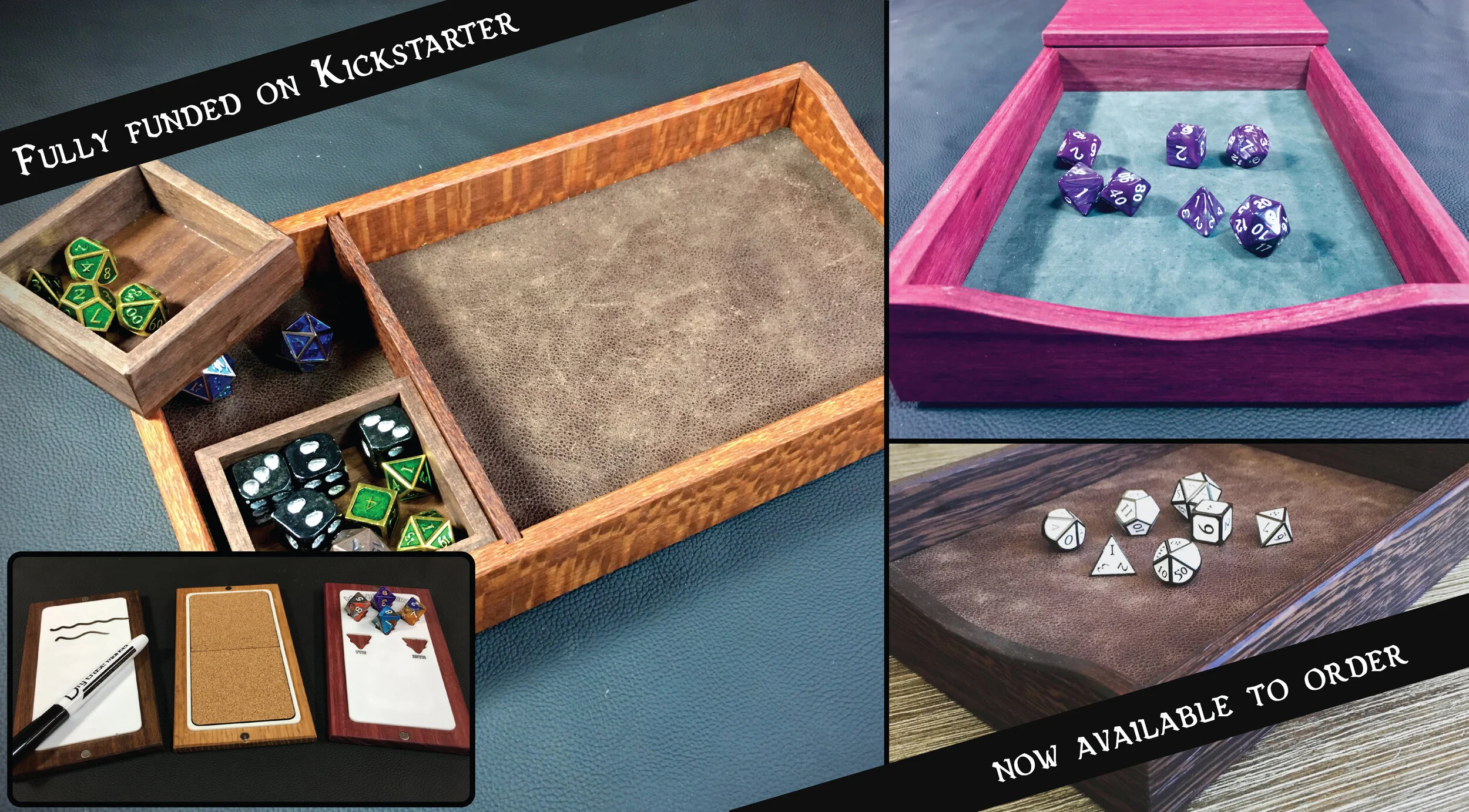 Dice Towers and Trays — nerd wood designs