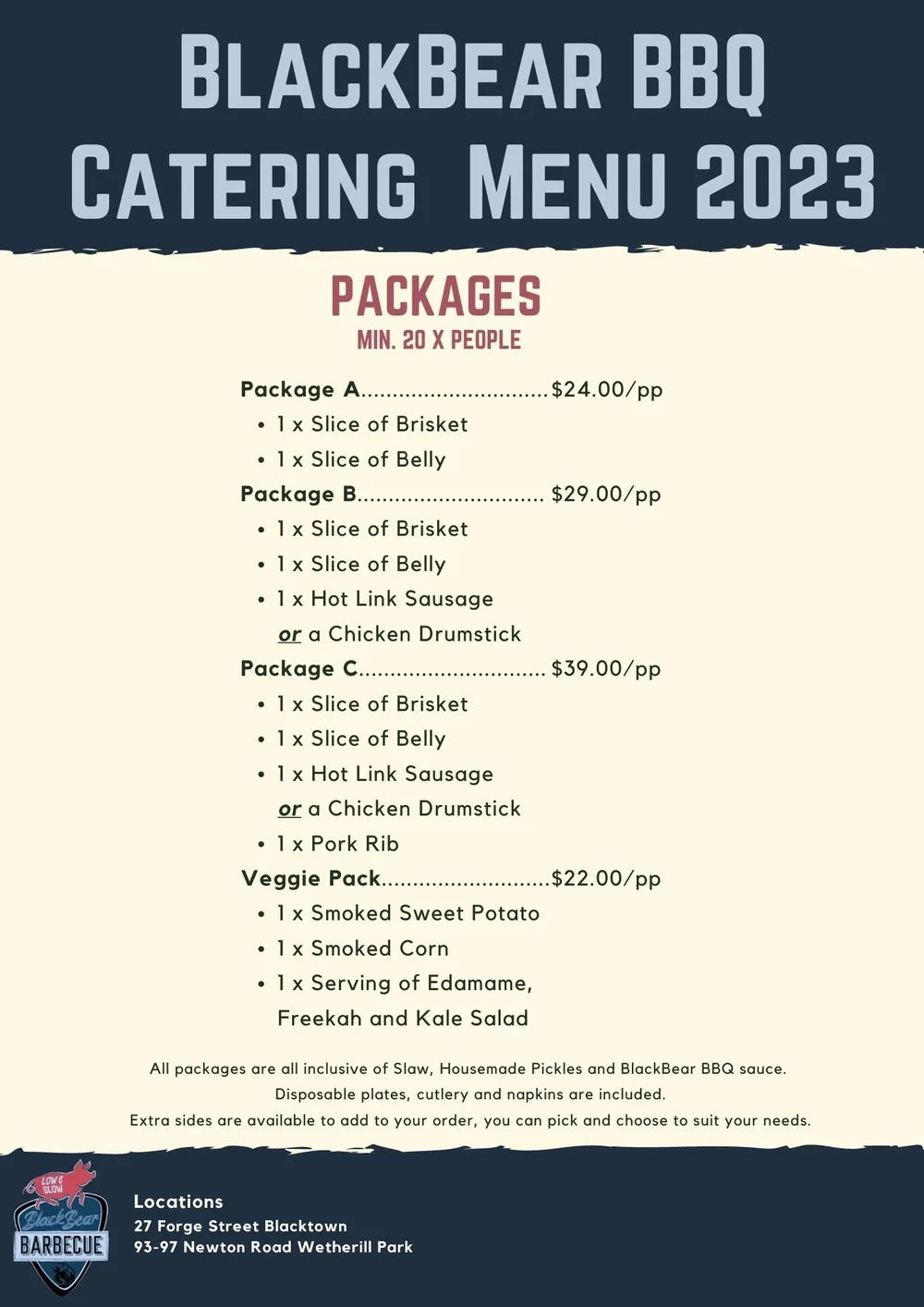 Catering — BlackBear BBQ
