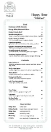 Menus — West