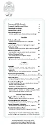 Menus — West