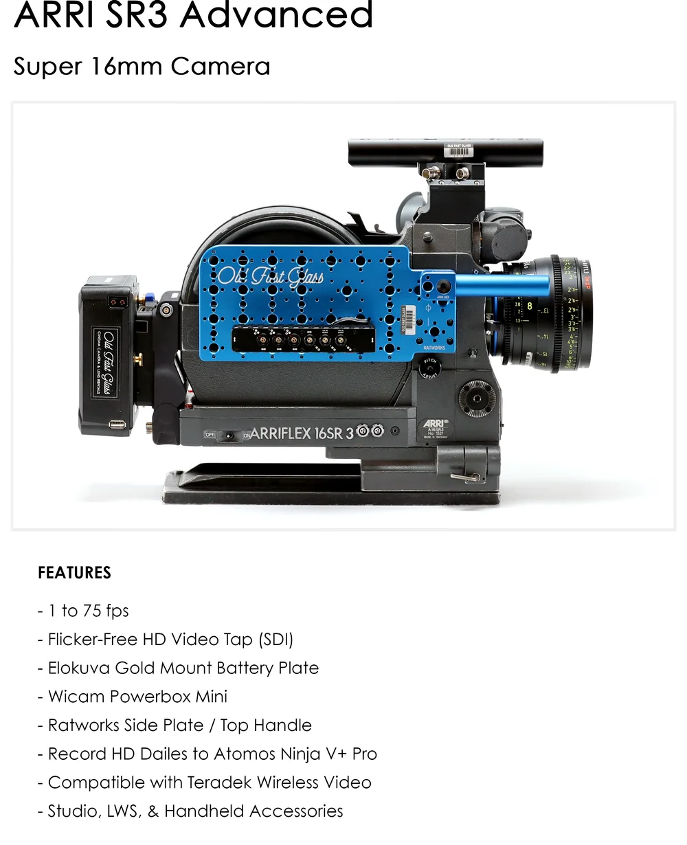 Rent ARRI SR3 — OLD FAST GLASS