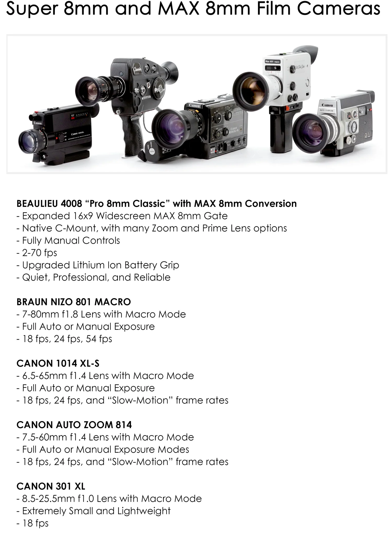 Super 8mm — OLD FAST GLASS