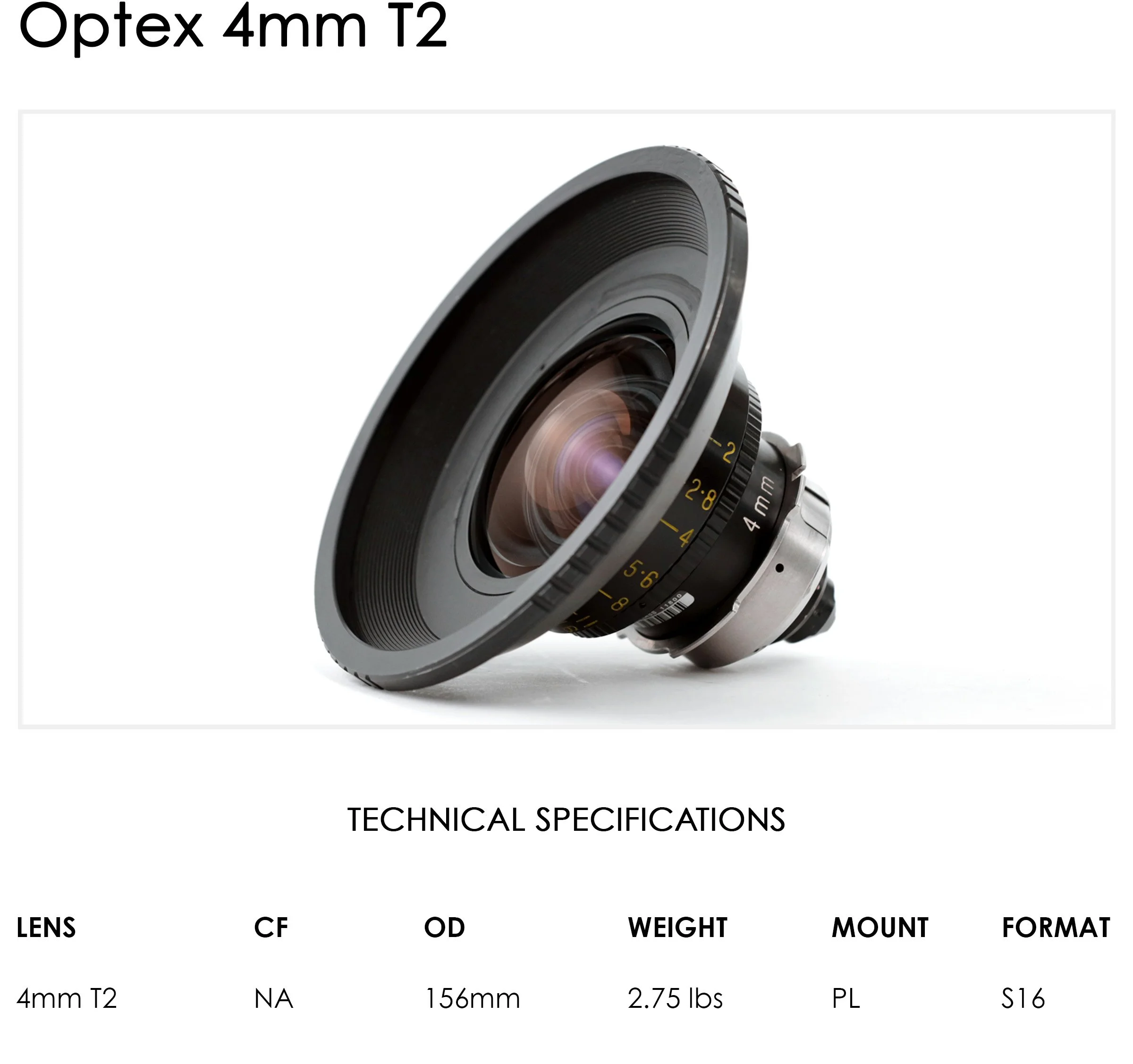 Optex 4mm T2 — OLD FAST GLASS