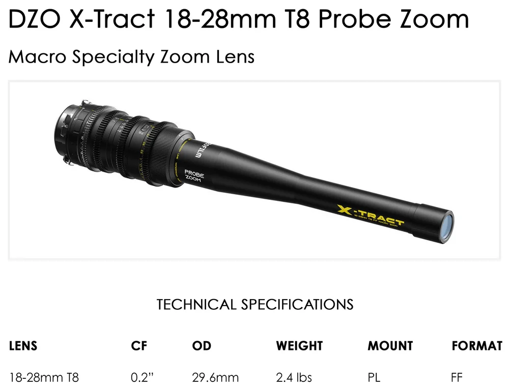 DZO X-Tract 18-28mm Probe — OLD FAST GLASS