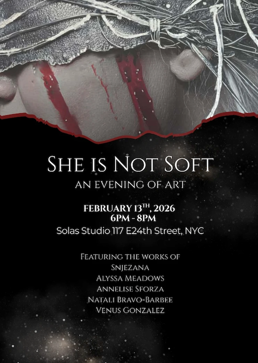 She Is Not Soft: An Evening Of Art — Solas Studio