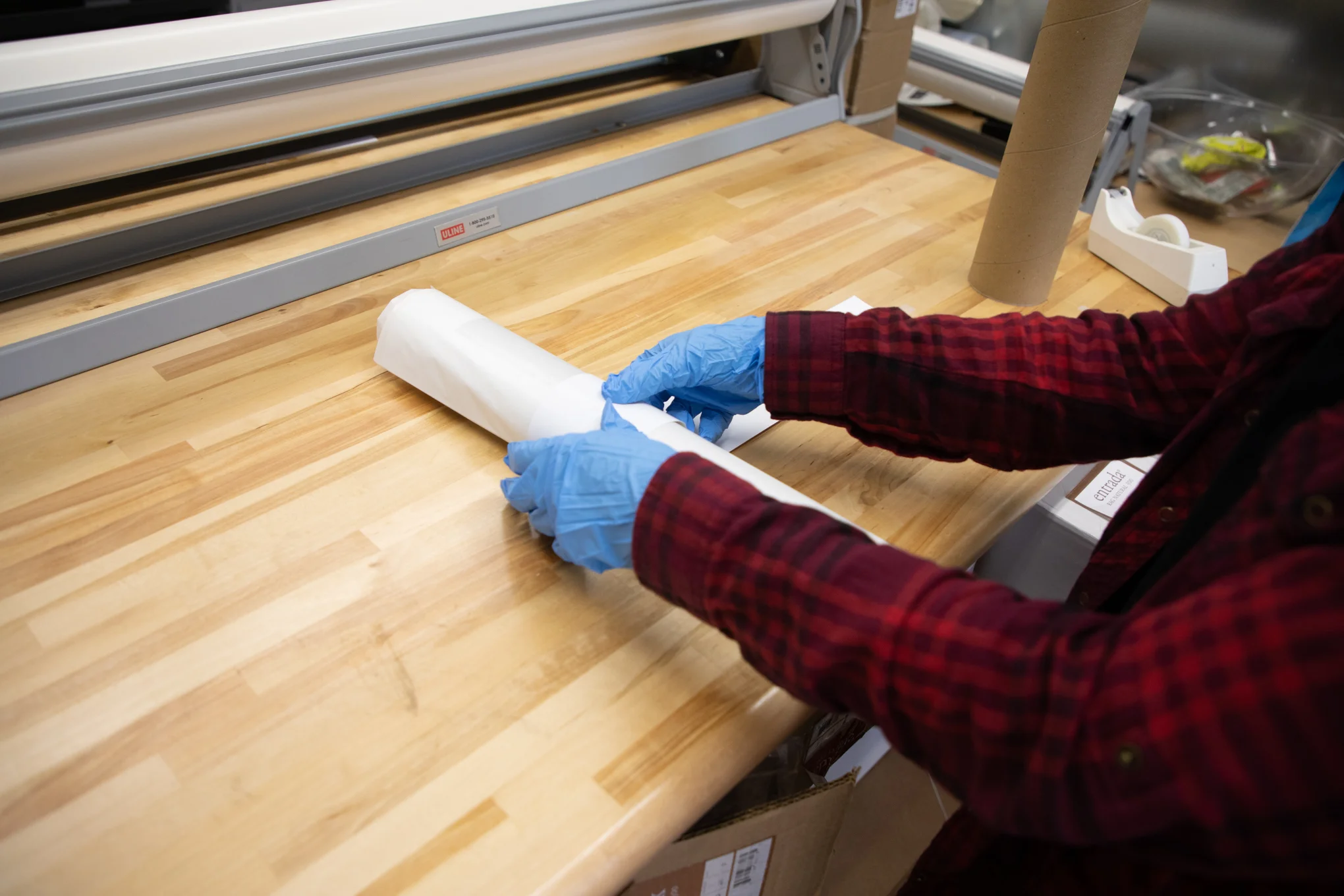 How to Prepare A Print for Shipping in a Tube — Solas Studio