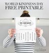 World Kindness Day Free Printable — Silverbox