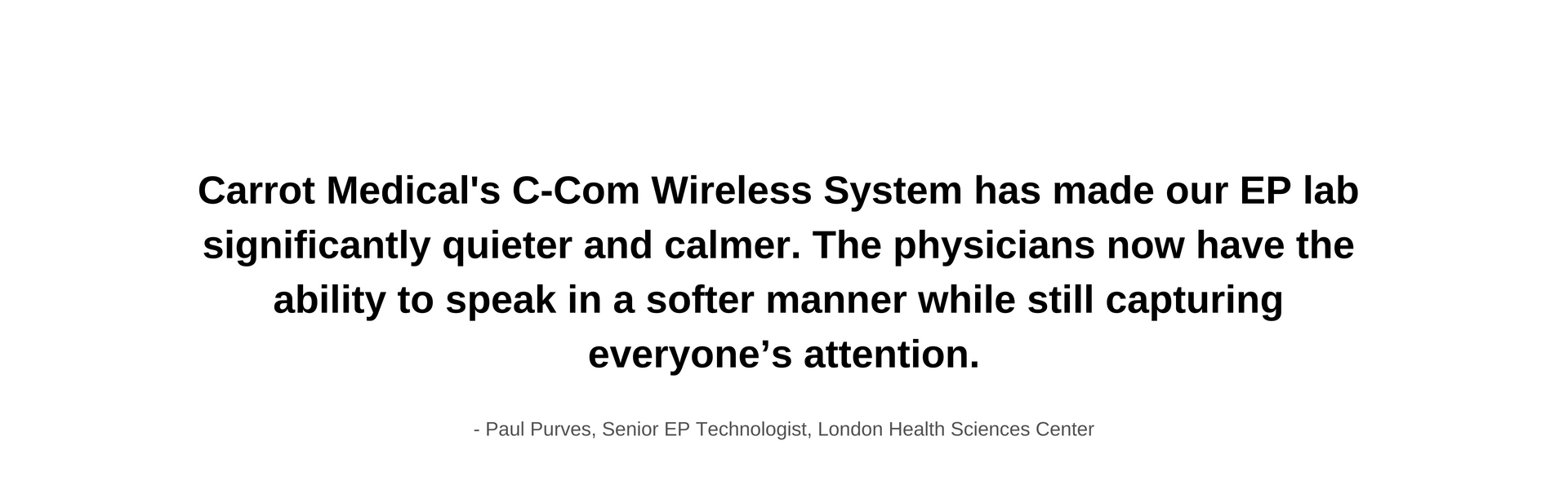 C-Com - Wireless Headset System for Medical Labs — Carrot Medical