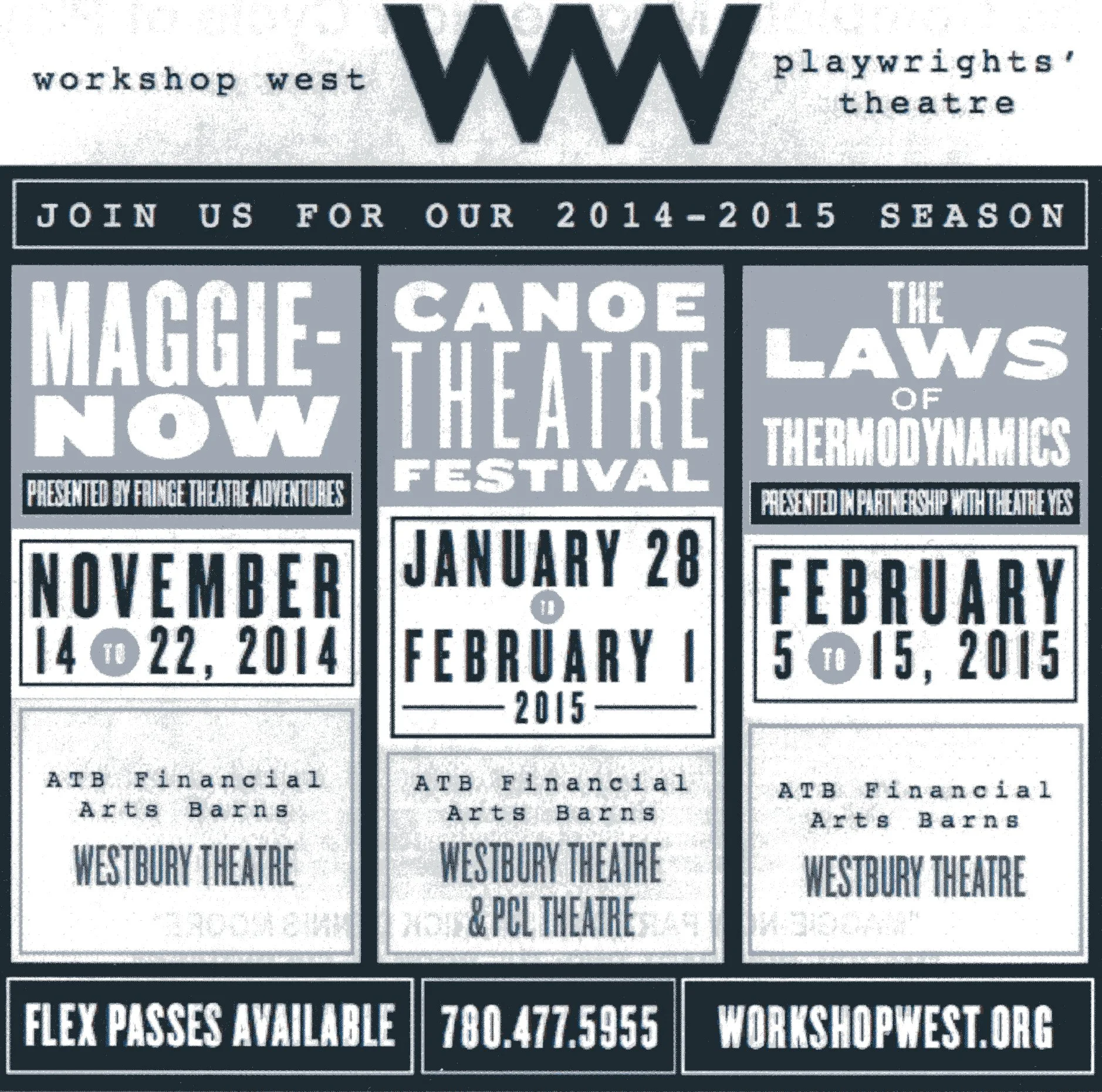 2014/2015 Season — Workshop West Playwrights' Theatre