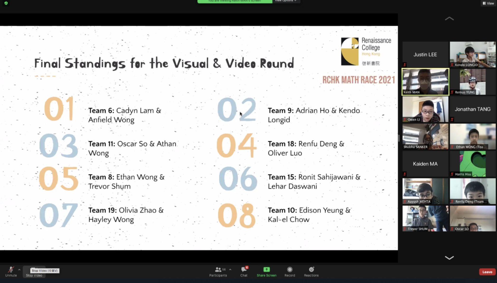 The RCHK Math Race 2021: challenging in more ways than one — The RCHK Truth