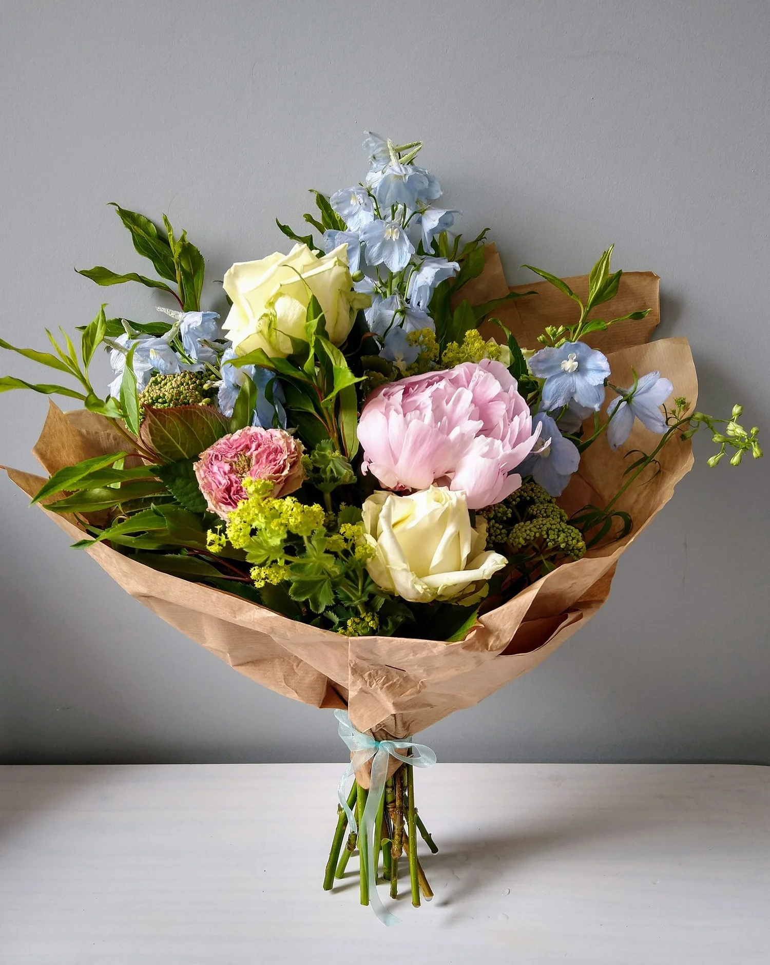 Hand tie bouquet flower arranging class — Petal Power