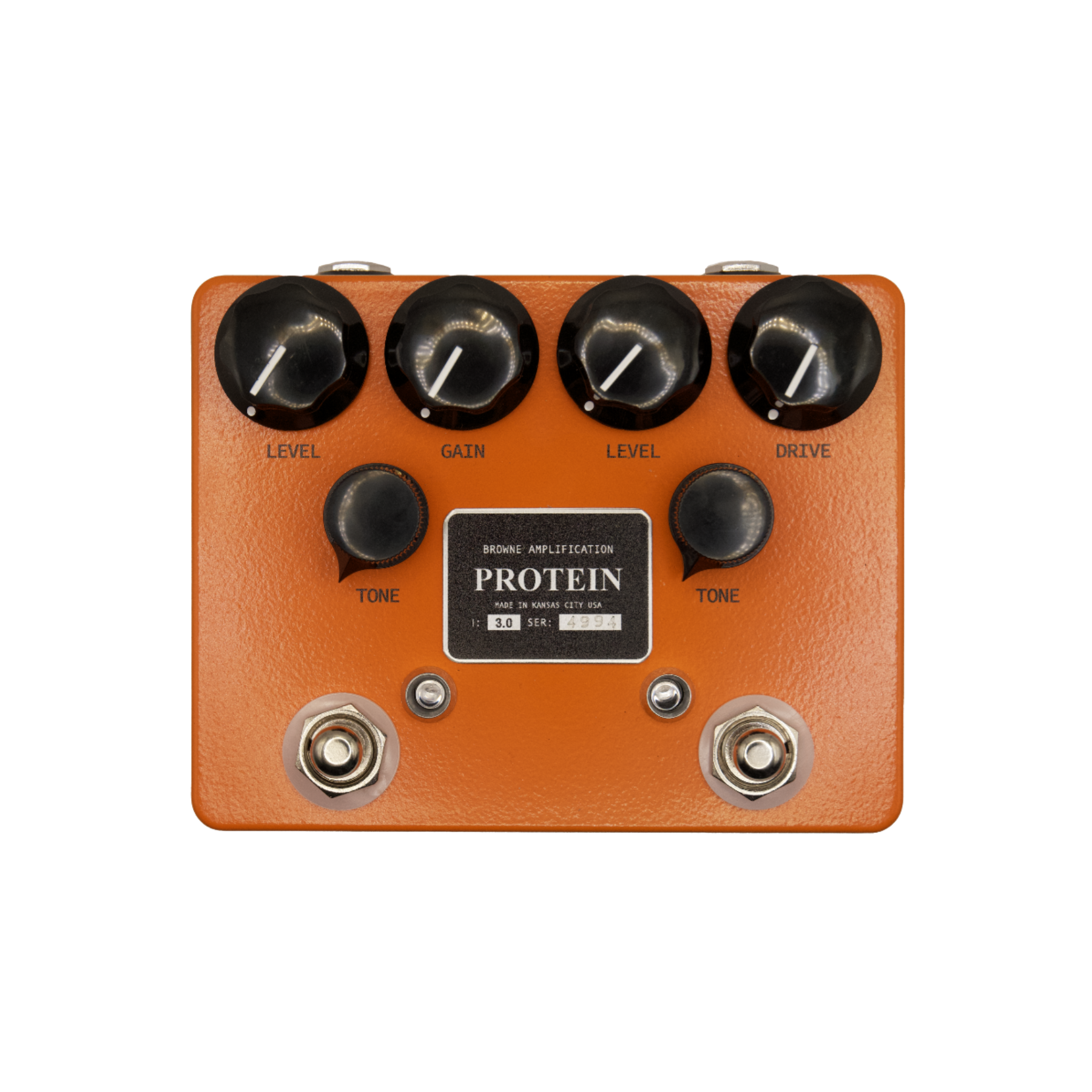 The Protein Dual Overdrive Pedal — Browne Amplification