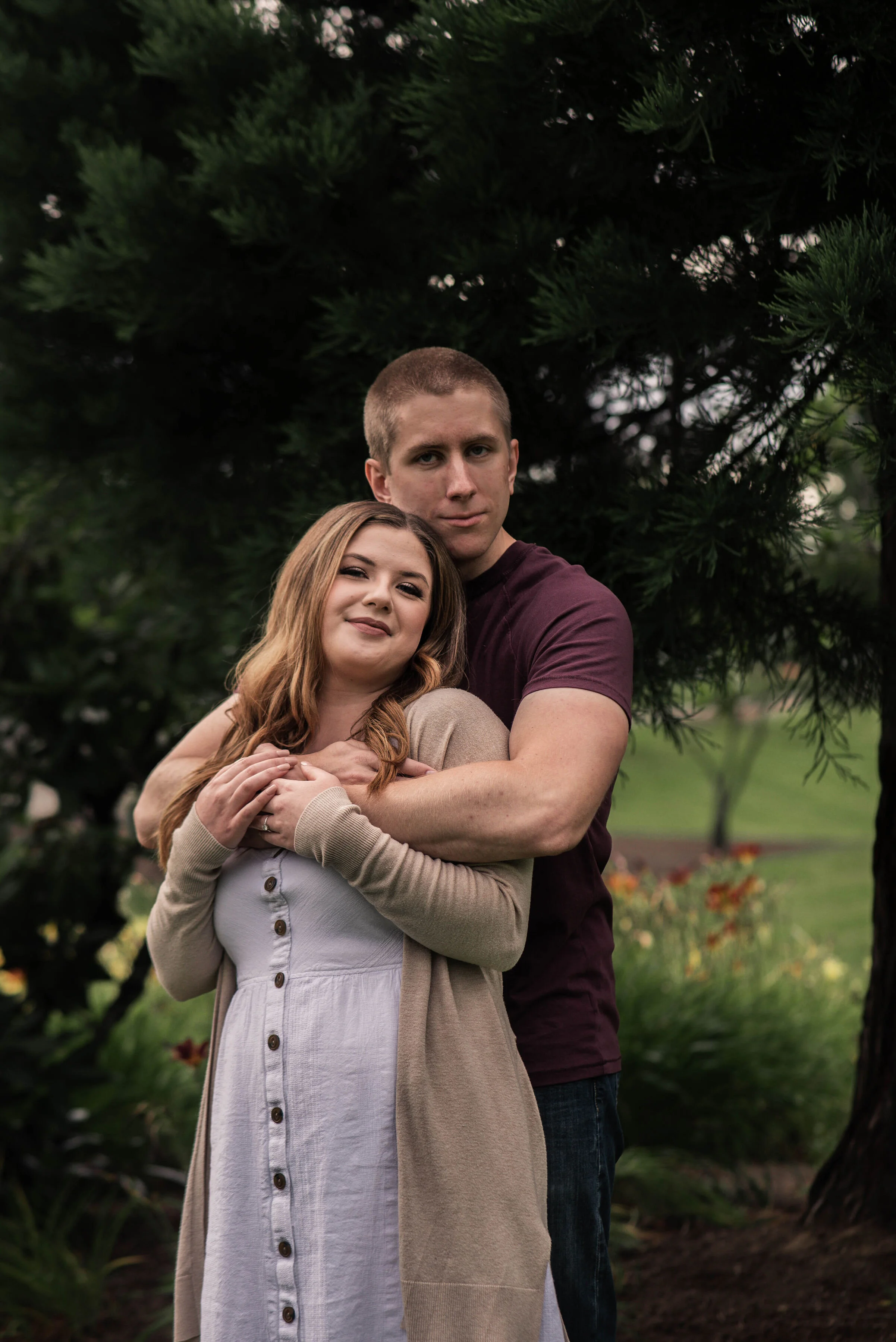 Hannah & Casey | Downtown Gresham Engagement Portraits — Malone Photography