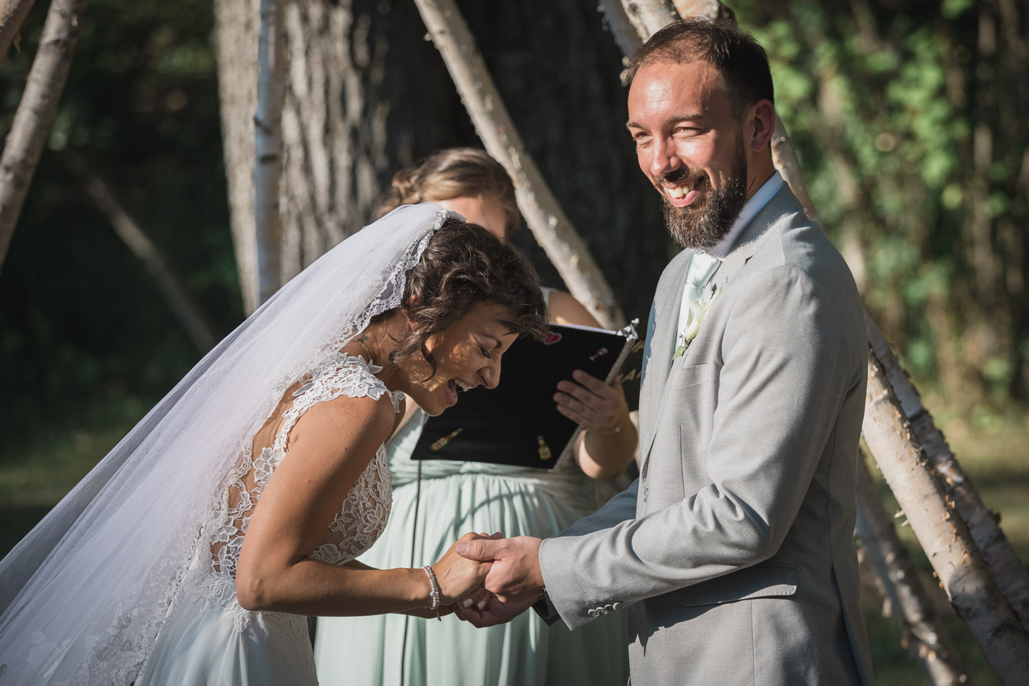 Who Stands on What Side of the Altar — Mandy & Randy
