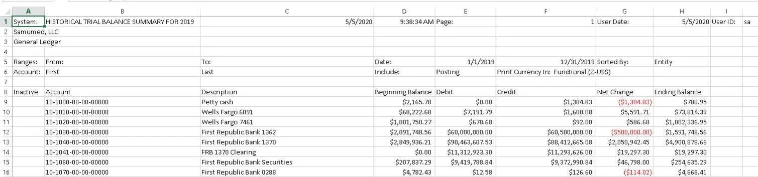 Exporting Dynamics GP Reports to Excel or other File Formats — Costa Partner - Business ...