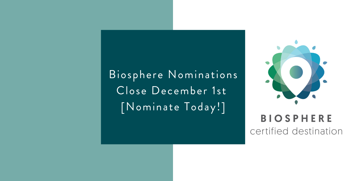 2021 Biosphere Awards - Nominations Close December 1st | TOTA News Centre