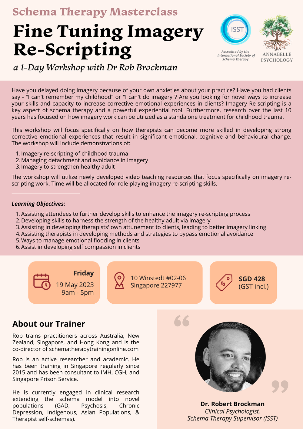 [Location Update] 2023 Schema Therapy Masterclass - Fine Tuning Imagery ...