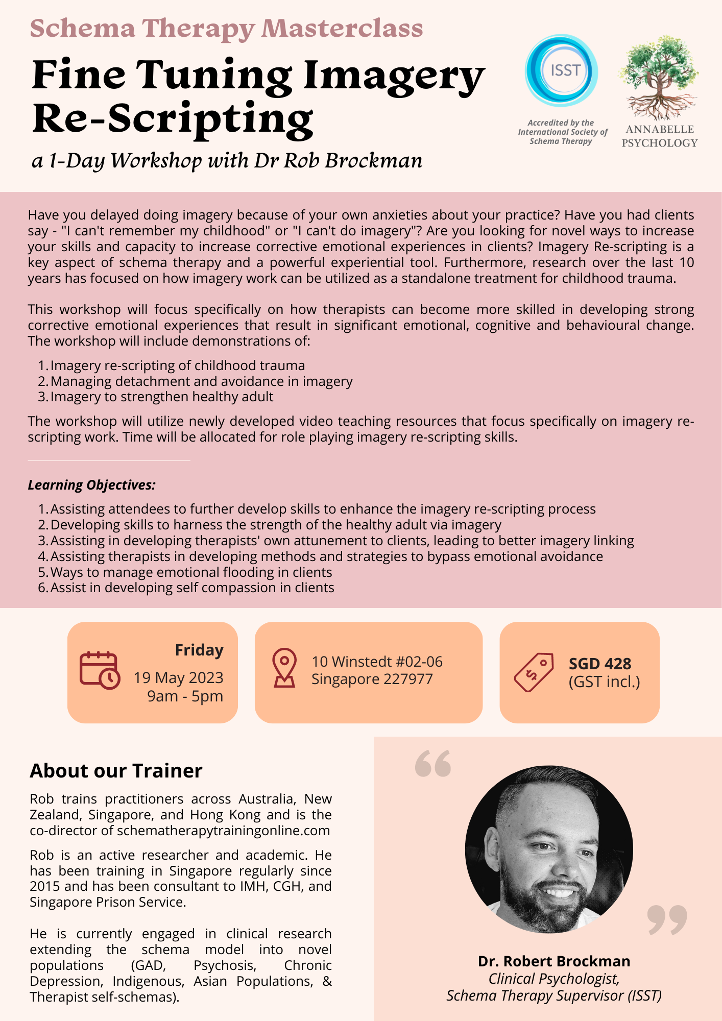 [Location Update] 2023 Schema Therapy Masterclass - Fine Tuning Imagery ...
