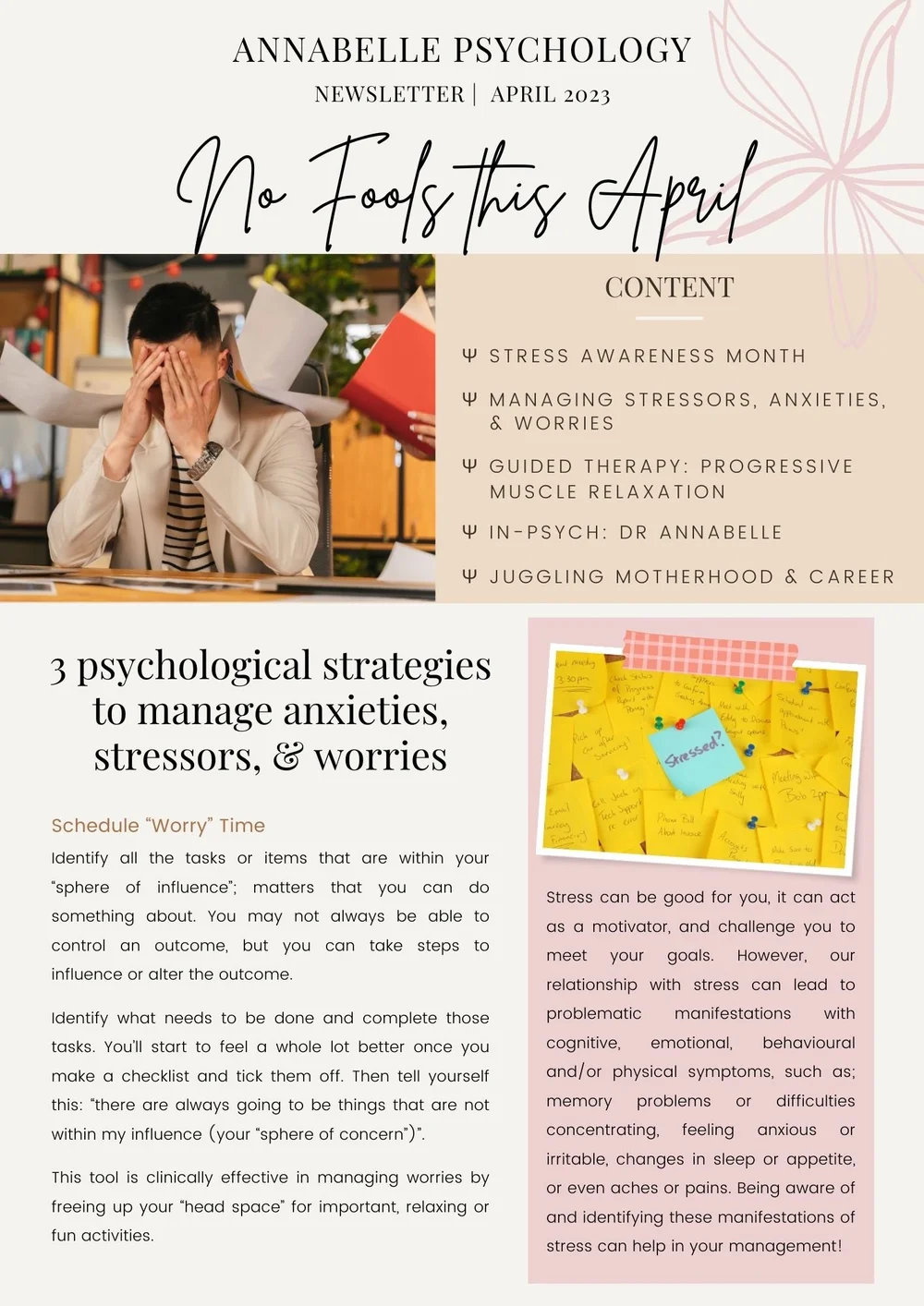 April Newsletter: No Fools This April